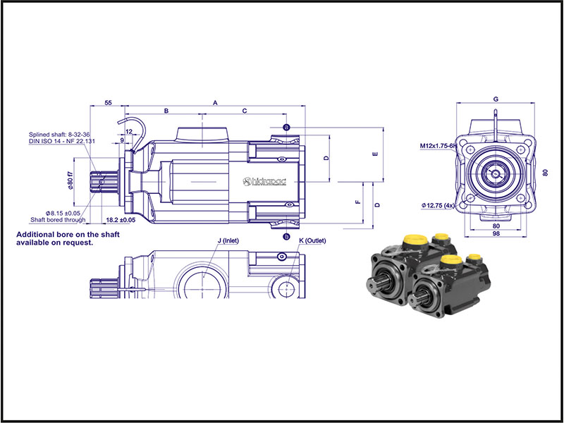 A2PD (Axial) Dual Flow Bent Axis Hydraulic Pumps - Dual Flow Piston ...